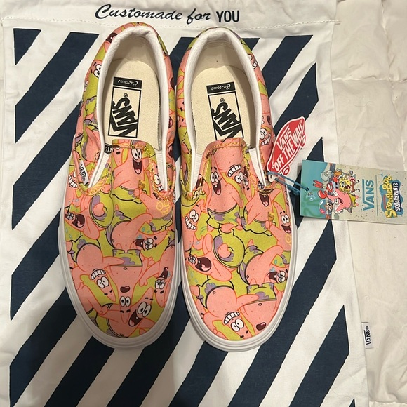 Vans | Shoes | Vans Multicolor Cartoon Slipon Sneakers | Poshmark